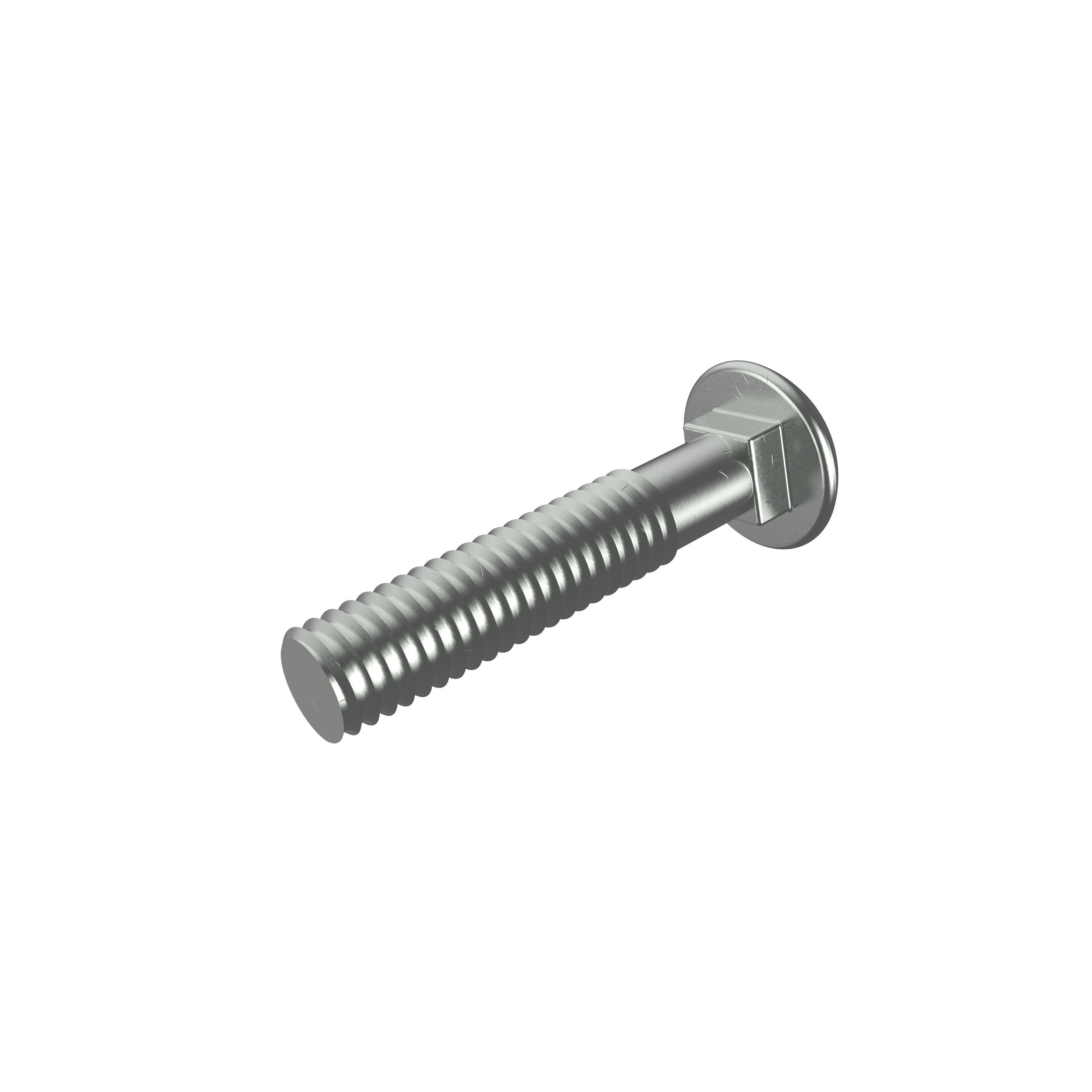 M10 x 60 Cup Head Bolt ZP